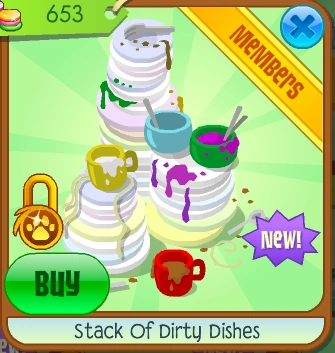 Stack Of Dirty Dishes | Animal Jam Classic Wiki | Fandom