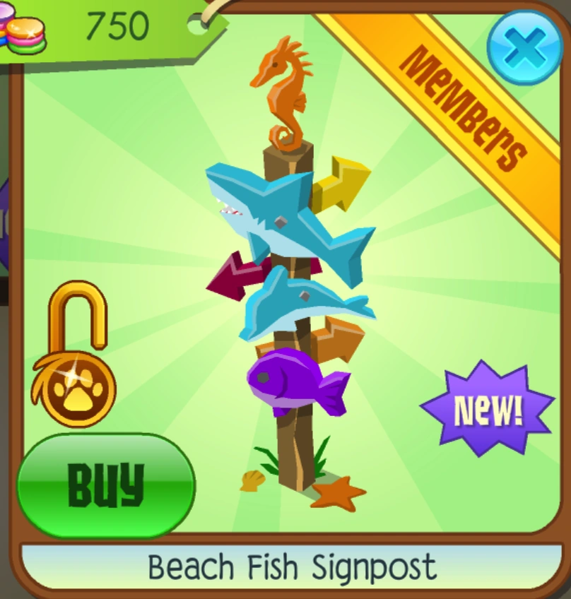 Beach Fish Signpost | Animal Jam Classic Wiki | Fandom
