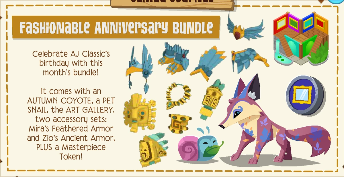 Fashionable Anniversary Bundle | Animal Jam Classic Wiki | Fandom