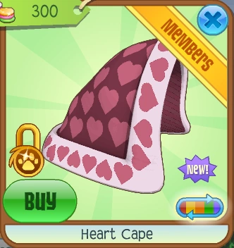 Heart Cape | Animal Jam Classic Wiki | Fandom