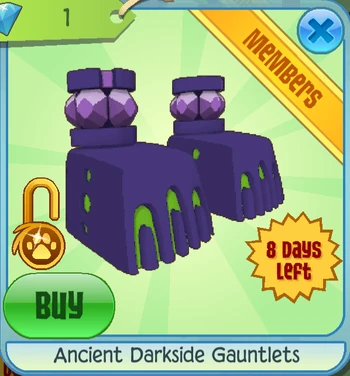 Ancient Darkside Gauntlets | Animal Jam Classic Wiki | Fandom