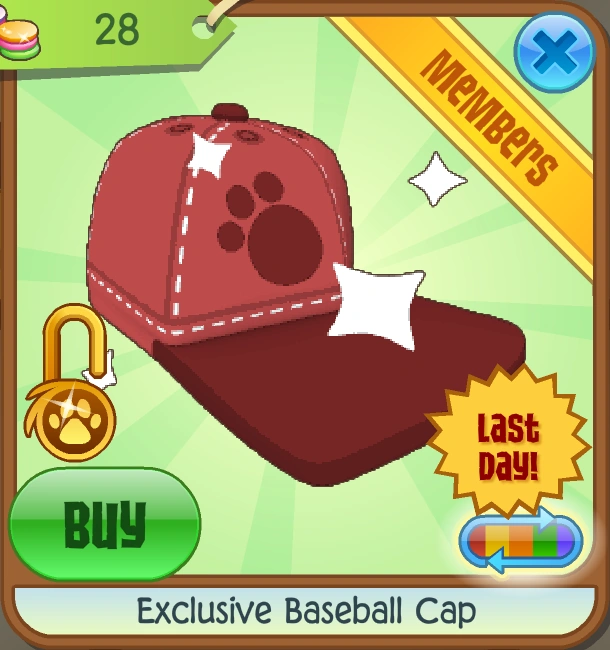 Exclusive Baseball Cap (Members) | Animal Jam Classic Wiki | Fandom