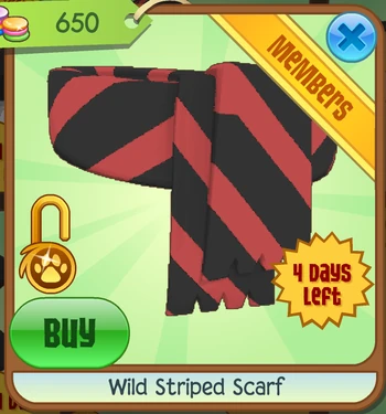 Wild Striped Scarf | Animal Jam Classic Wiki | Fandom