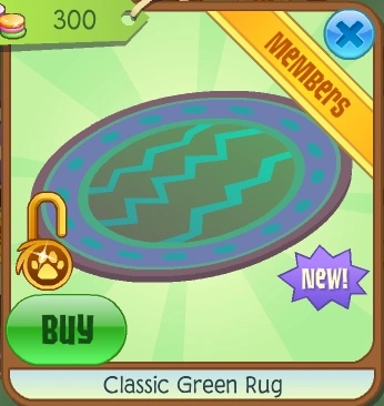 Classic Green Rug | Animal Jam Classic Wiki | Fandom