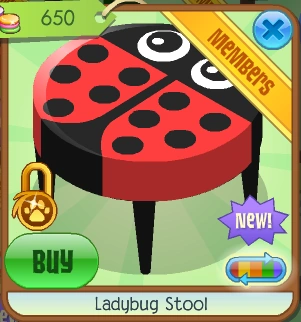 Ladybug Stool | Animal Jam Classic Wiki | Fandom