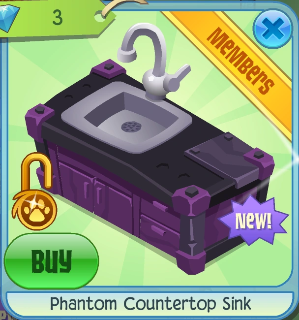 Phantom Countertop Sink | Animal Jam Classic Wiki | Fandom