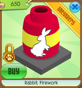 Rabbit Firework | Animal Jam Classic Wiki | Fandom