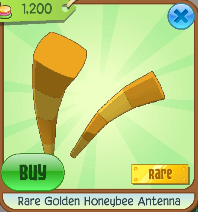 Rare Golden Honeybee Antenna | Animal Jam Classic Wiki | Fandom