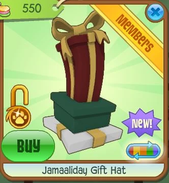 Jamaaliday Gift Hat | Animal Jam Classic Wiki | Fandom