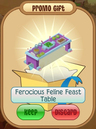 Ferocious Feline Feast Table | Animal Jam Classic Wiki | Fandom