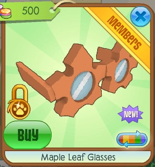 Maple Leaf Glasses | Animal Jam Classic Wiki | Fandom