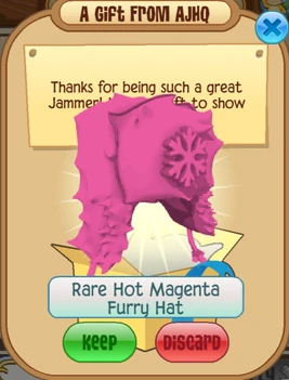 Rare Hot Magenta Furry Hat | Animal Jam Classic Wiki | Fandom