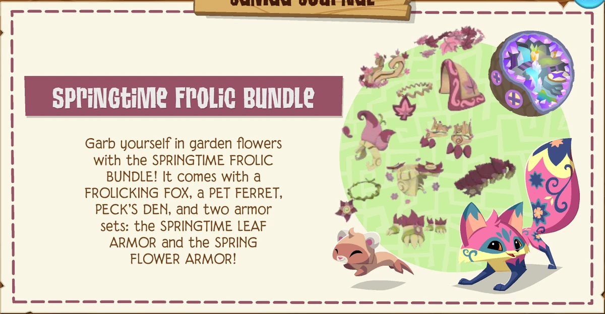 Springtime Frolic Bundle | Animal Jam Classic Wiki | Fandom