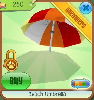 Beach Umbrella | Animal Jam Classic Wiki | Fandom