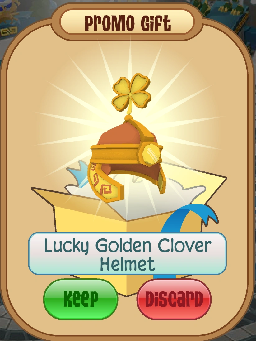 Lucky Golden Clover Helmet | Animal Jam Classic Wiki | Fandom