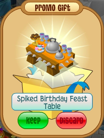 Spiked Birthday Feast Table | Animal Jam Classic Wiki | Fandom