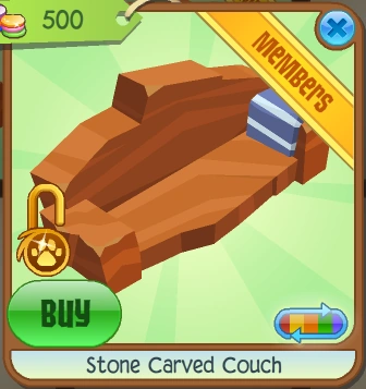 Stone Carved Couch | Animal Jam Classic Wiki | Fandom