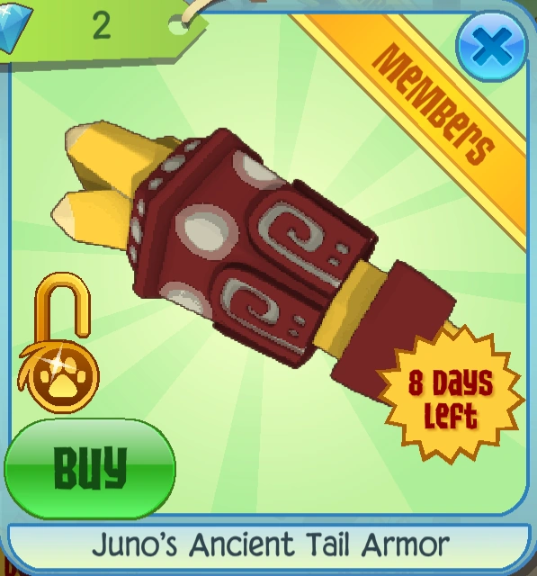Juno's Ancient Tail Armor | Animal Jam Classic Wiki | Fandom