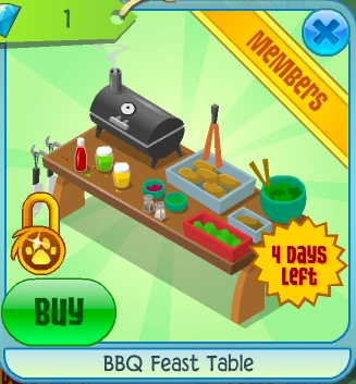 BBQ Feast Table | Animal Jam Classic Wiki | Fandom