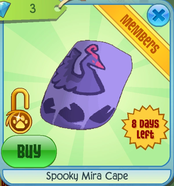 Spooky Mira Cape | Animal Jam Classic Wiki | Fandom