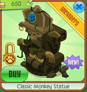 Classic Monkey Statue | Animal Jam Classic Wiki | Fandom