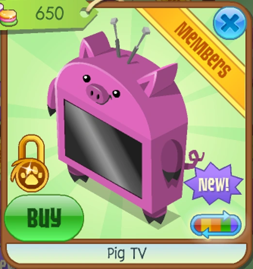 Pig TV | Animal Jam Classic Wiki | Fandom
