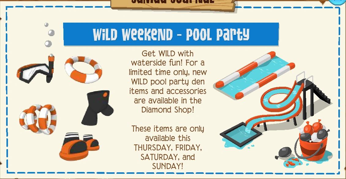Pool Party | Animal Jam Classic Wiki | Fandom