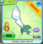 Candy Cane Sword | Animal Jam Classic Wiki | Fandom