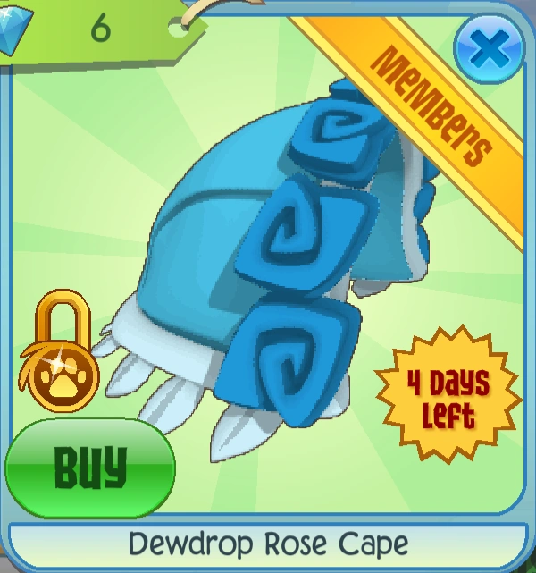 Dewdrop Rose Cape | Animal Jam Classic Wiki | Fandom