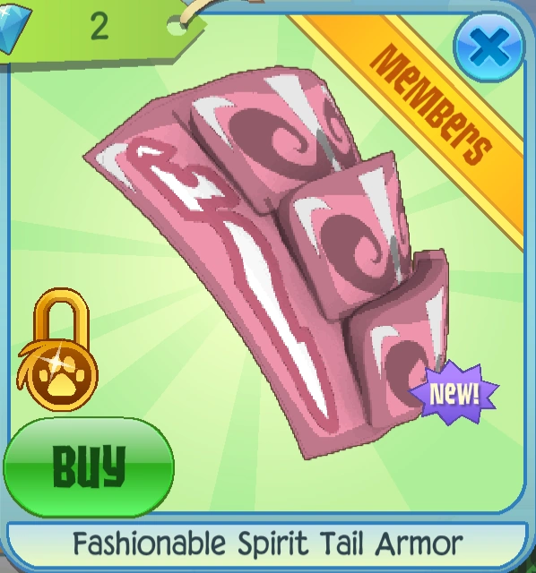 Fashionable Spirit Tail Armor | Animal Jam Classic Wiki | Fandom