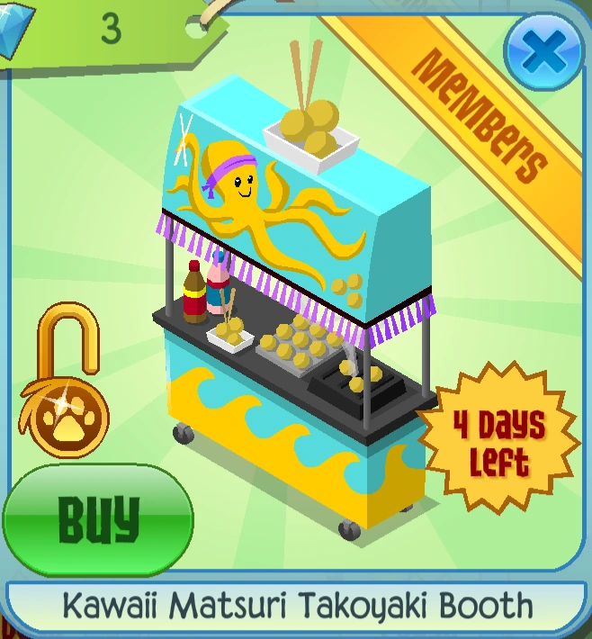 Kawaii Matsuri Takoyaki Booth | Animal Jam Classic Wiki | Fandom