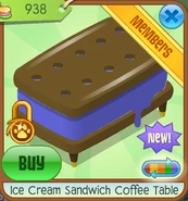 Ice Cream Sandwich Coffee Table | Animal Jam Classic Wiki | Fandom