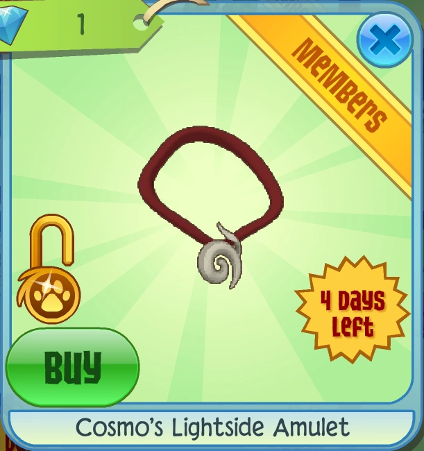 Cosmo's Lightside Amulet | Animal Jam Classic Wiki | Fandom