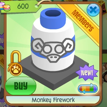 Monkey Firework | Animal Jam Classic Wiki | Fandom