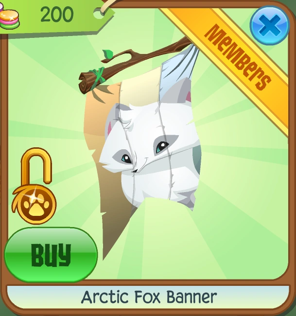 Arctic Fox Banner | Animal Jam Classic Wiki | Fandom
