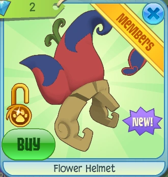 Rare Flower Helmet | Animal Jam Classic Wiki | Fandom