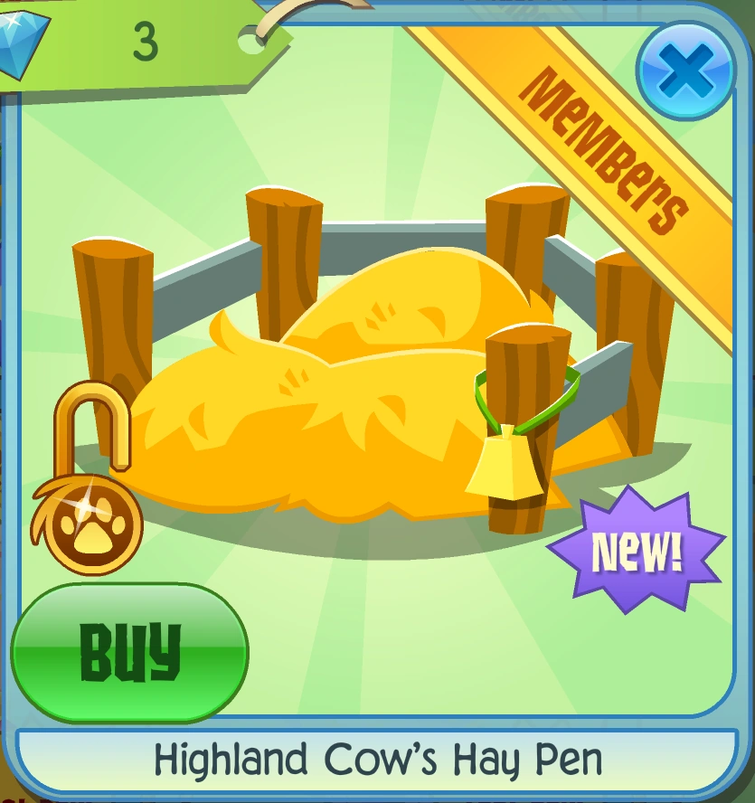 Highland Cow's Hay Pen | Animal Jam Classic Wiki | Fandom