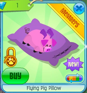 Flying Pig Pillow | Animal Jam Classic Wiki | Fandom