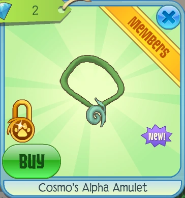 Cosmo's Alpha Amulet | Animal Jam Classic Wiki | Fandom