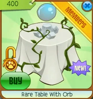 Rare Table With Orb | Animal Jam Classic Wiki | Fandom