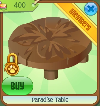 Paradise Table | Animal Jam Classic Wiki | Fandom