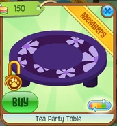 Tea Party Table | Animal Jam Classic Wiki | Fandom