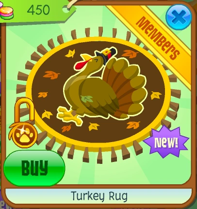 Turkey Rug | Animal Jam Classic Wiki | Fandom