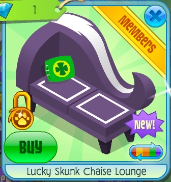 Lucky Skunk Chaise Lounge | Animal Jam Classic Wiki | Fandom