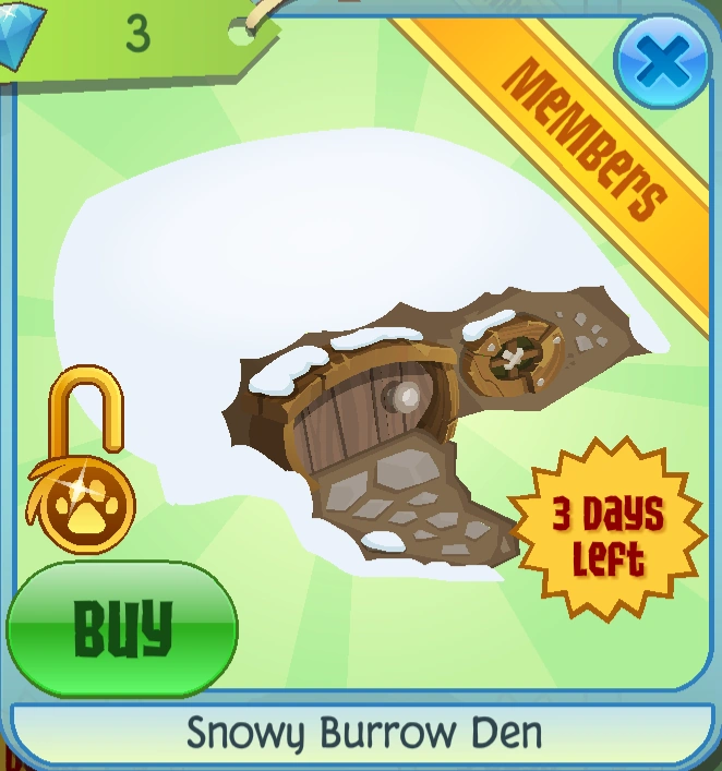 Snowy Burrow Den | Animal Jam Classic Wiki | Fandom