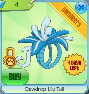 Dewdrop Lily Tail | Animal Jam Classic Wiki | Fandom