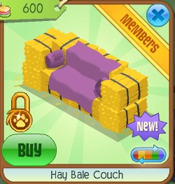 Hay Bale Couch | Animal Jam Classic Wiki | Fandom