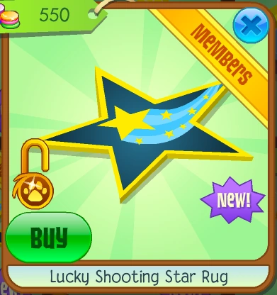 Lucky Shooting Star Rug | Animal Jam Classic Wiki | Fandom