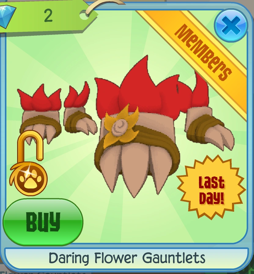 Daring Flower Gauntlets | Animal Jam Classic Wiki | Fandom
