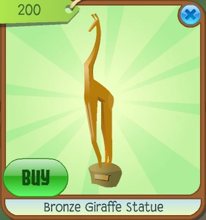 Bronze Giraffe Statue | Animal Jam Classic Wiki | Fandom